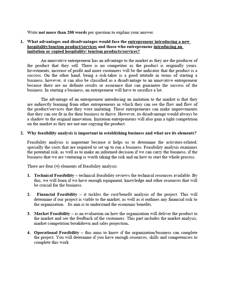 Assignment | PDF | Entrepreneurship | Feasibility Study