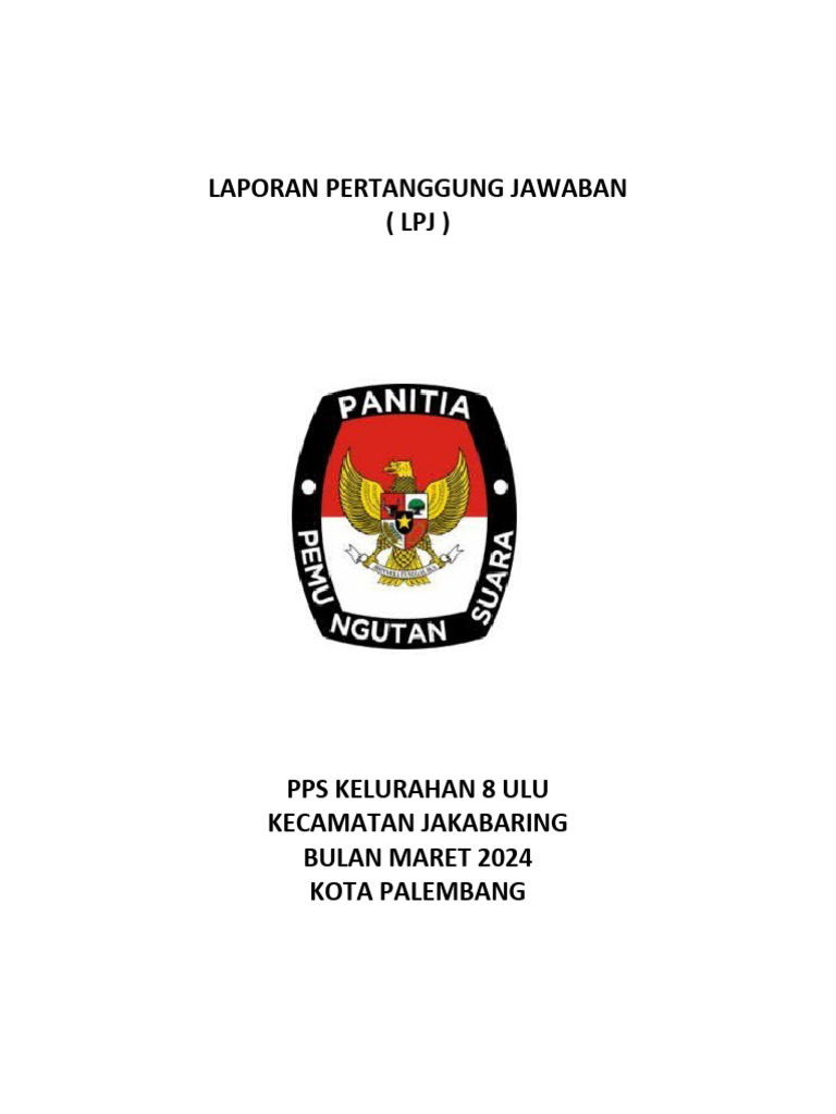 LPJ Pembiayaan Kegiatan PPS 8 Ulu | PDF