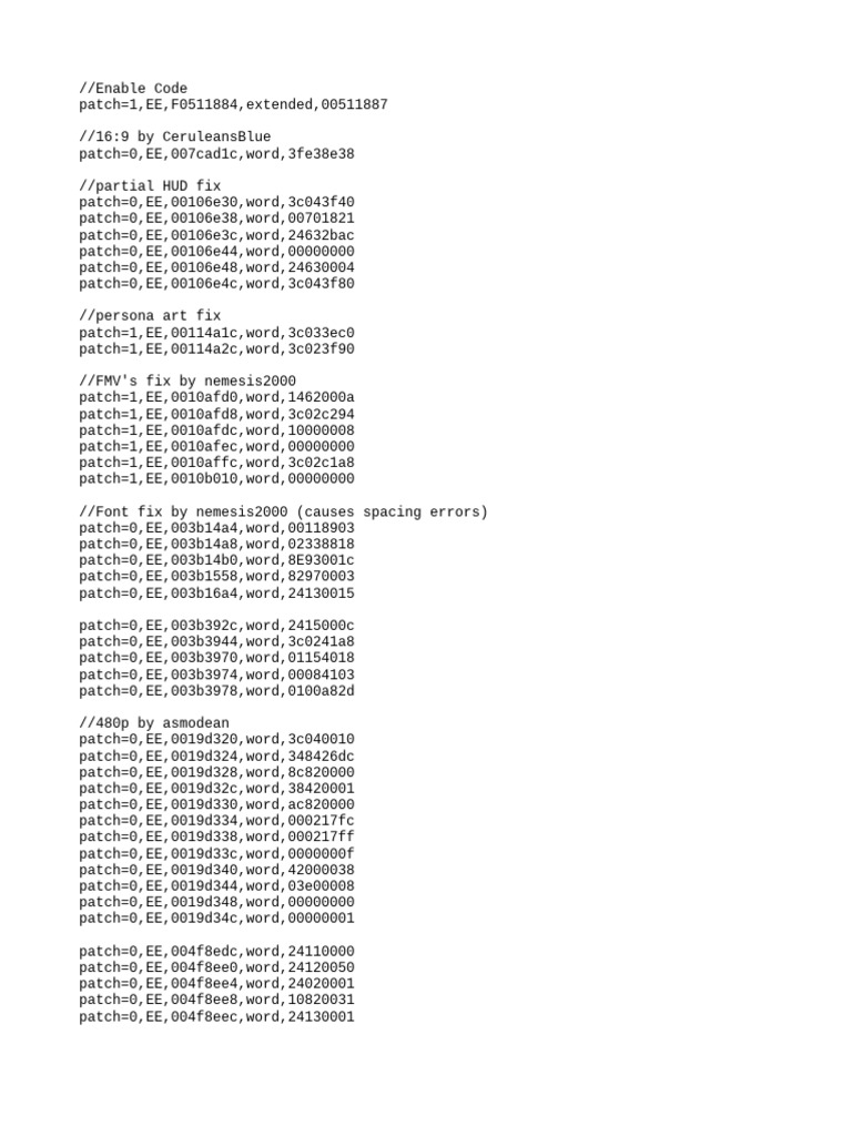 94A82AAA Patch | PDF | String (Computer Science) | Computer Hardware