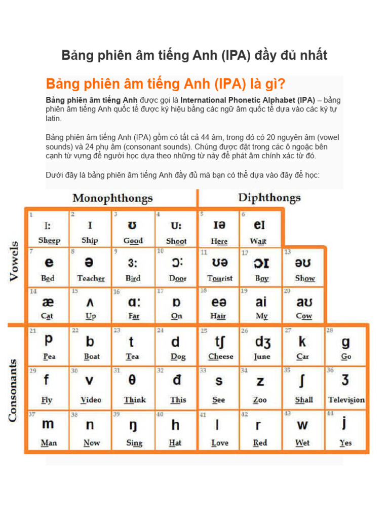 IPA SUMMARY for Beginners - Follow for more helpful contents | PDF