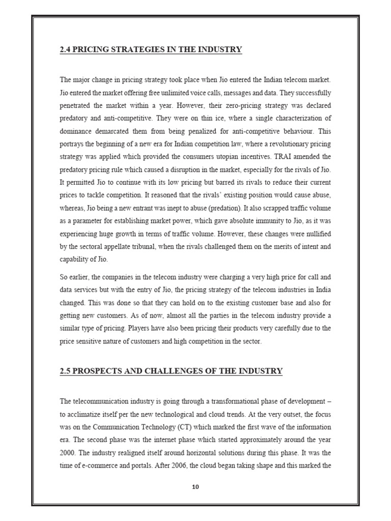 Telecom Pricing Strategies and Challenges | PDF | Internet Of Things ...