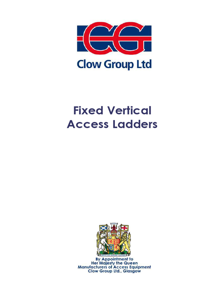 Fixed Vertical Access Ladders Guide | PDF | Ladder | Building Engineering