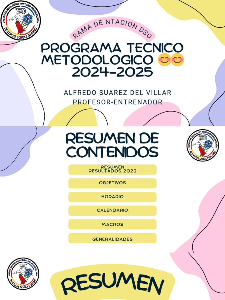 Programa Tecnico Metodologico | PDF