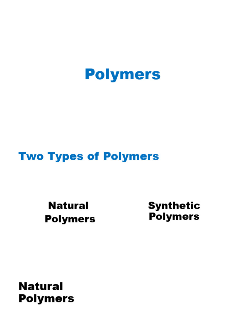 Polymers Notes | PDF