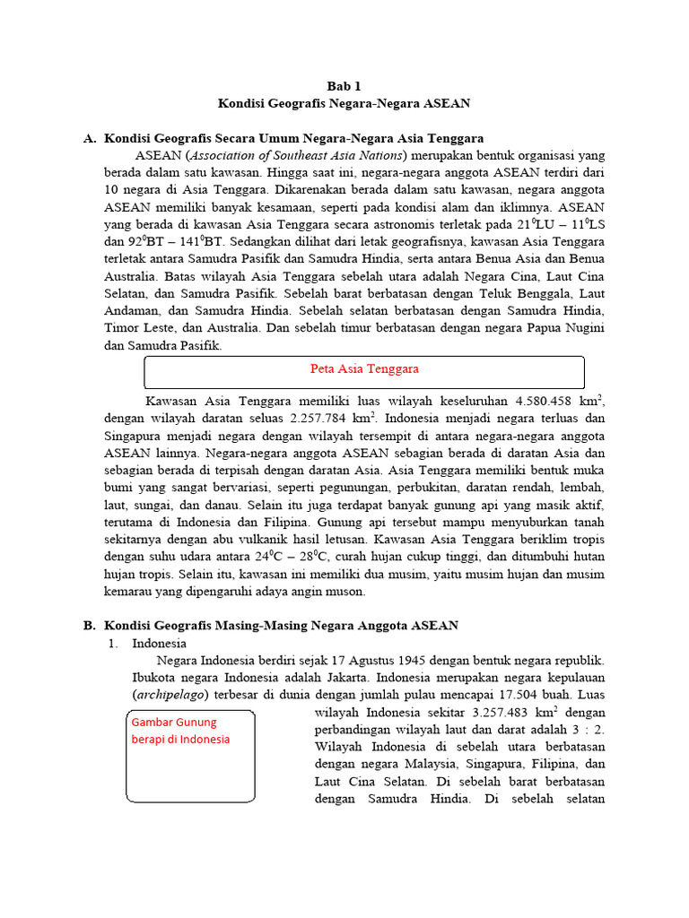 Geografi Negara-Negara ASEAN | PDF