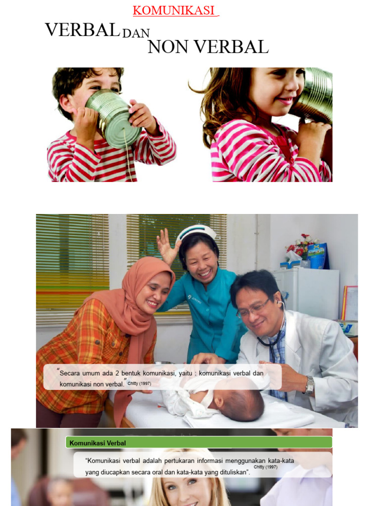 Komunikasi Verbal Dan Non Verbal | PDF