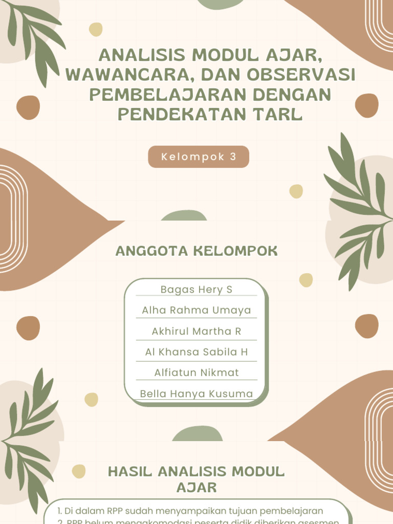 Analisis Modul Ajar, Observasi, Dan Wawancara-Asesmen - 20240504 - 231516 - 0000 | PDF