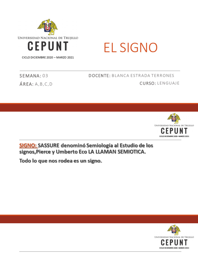 El Signo | PDF | Semiótica | Lingüística