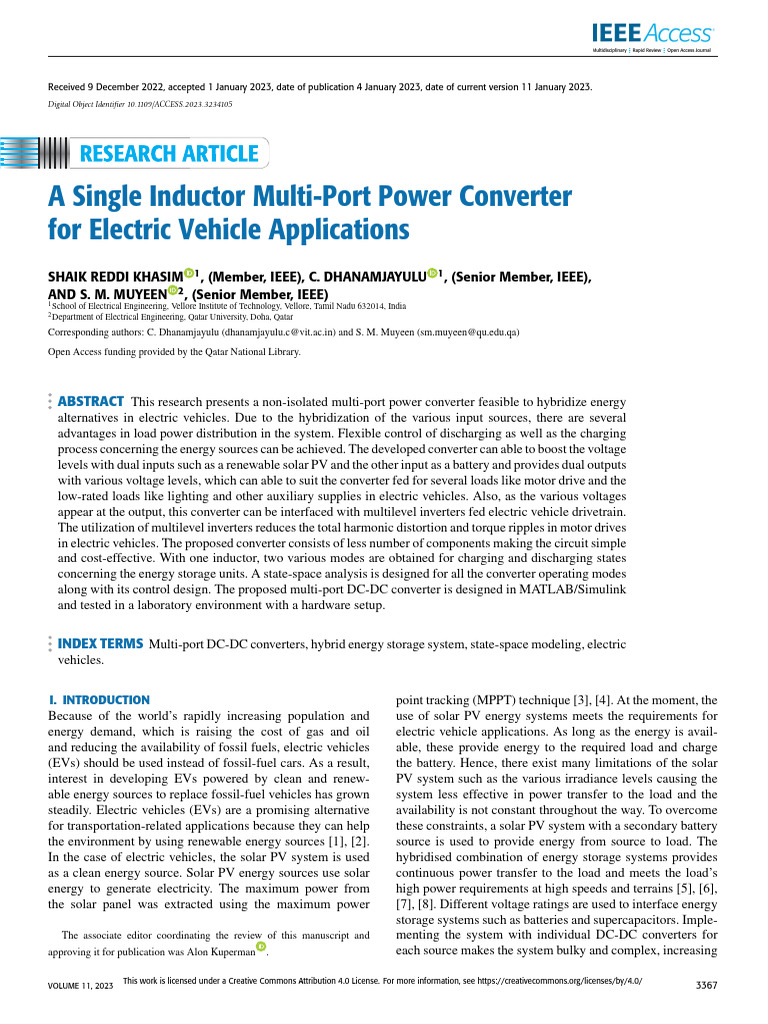 A Single Inductor Multi Port Power Converter Pdf Power Inverter Inductor 