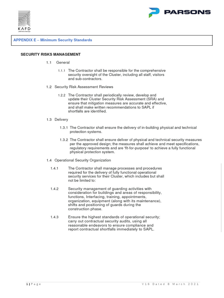 Appendix E Security Minimum Standard V1.6 | Download Free PDF | Closed ... Appendix E Security Minimum Standard V1.6 | Download Free PDF | Closed ...