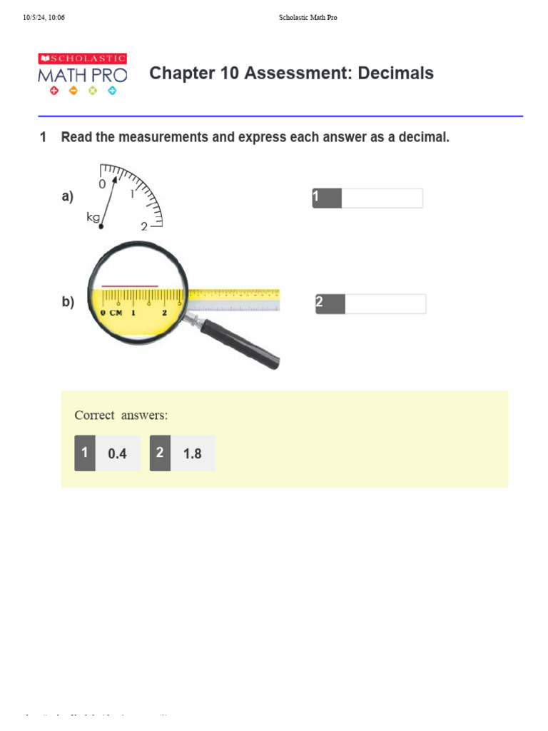 Scholastic Math Pro | PDF | Arithmetic | Mathematics