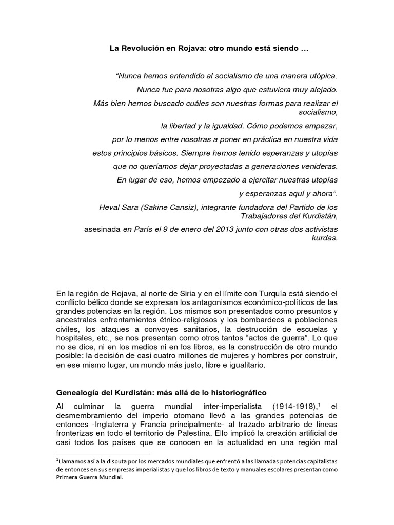 Revolución en Rojava: Confederalismo Democrático | PDF | Corán | Islam