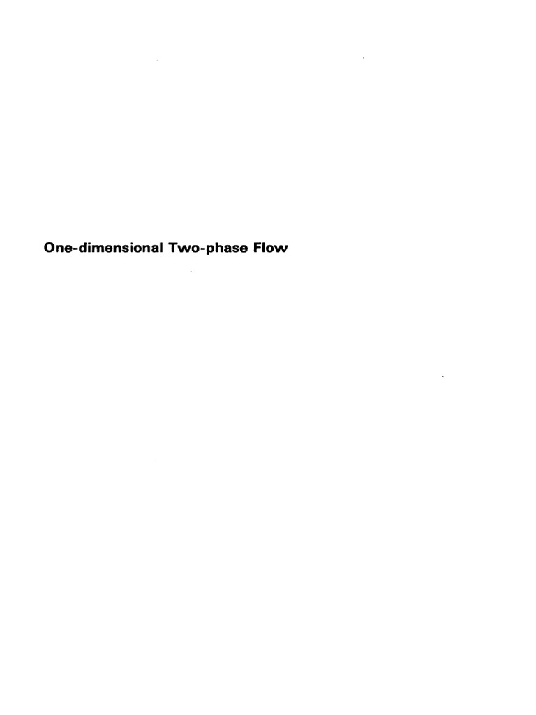 Graham B. Wallis - One-Dimensional Two-Phase Flow-McGraw-Hill (1969) | PDF