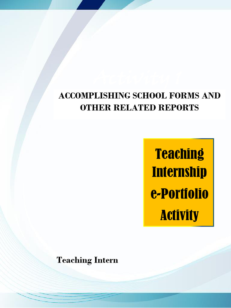 School Forms Completion Guide | PDF | Schools | Teachers