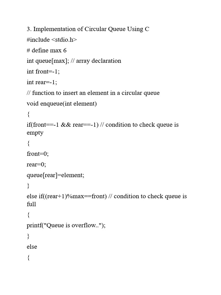 Circularqueue Merged | PDF | Queue (Abstract Data Type) | Computing
