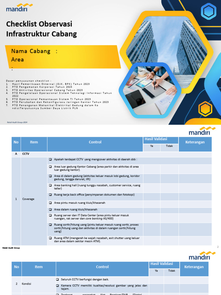 Checklist Observasi 7 | PDF