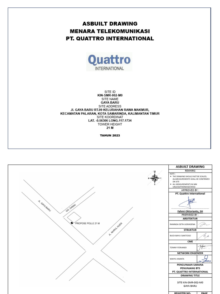 Telecom Tower As-Built Plans | PDF | Business | Finance & Money Management