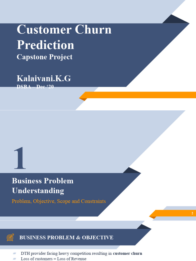 Customer Churn Presentation | PDF | Receiver Operating Characteristic ...