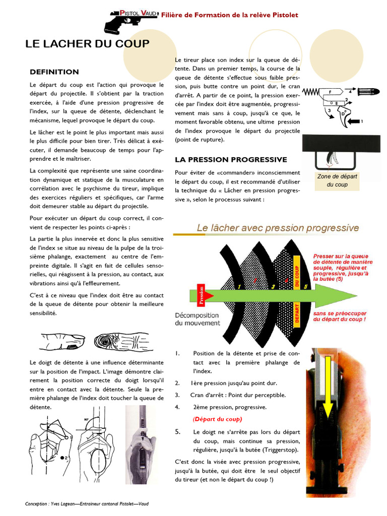 Technique du Lâcher de Coup au Pistolet | PDF