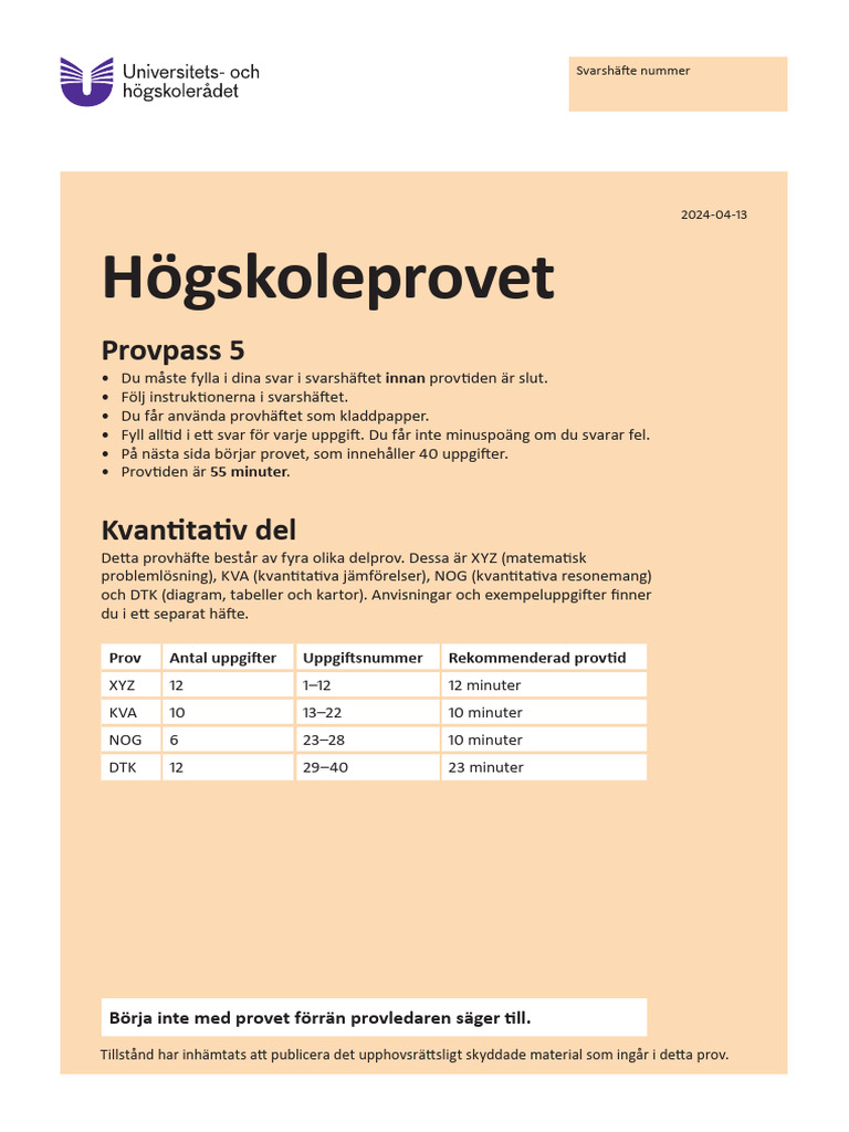 Provpass-5-Kvant VT 2024 | PDF