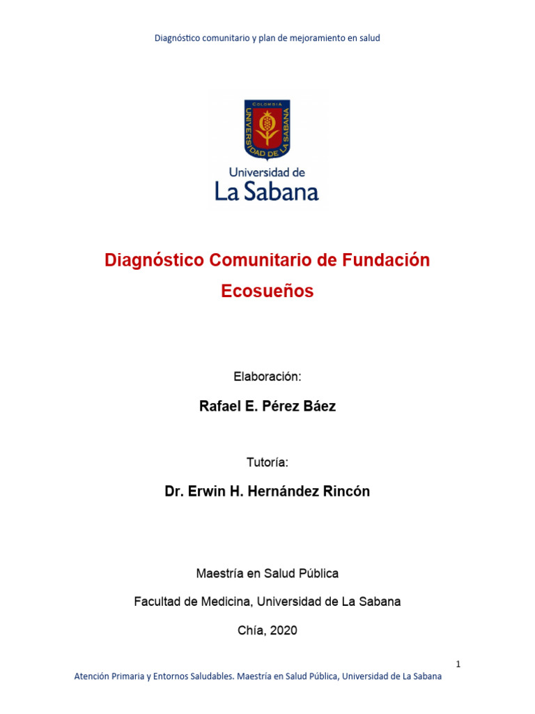2020-09-28 Formato Del DX Comunitario | PDF | Sicología | Salud pública