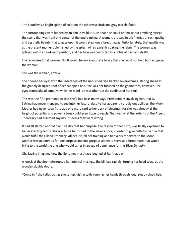 Satrina's Premonition of Death | PDF | Young Adult