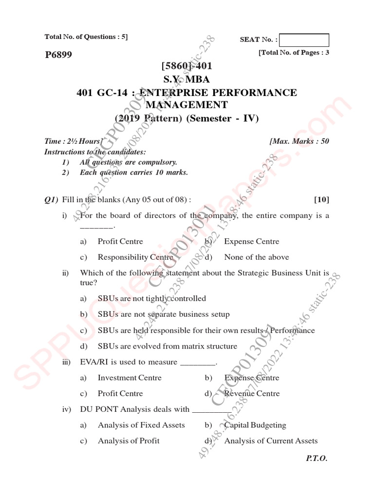 postgraduate-pg_mba_semester-4_2022_may_enterprise-performance-management-pattern-2019 (1) | PDF ...