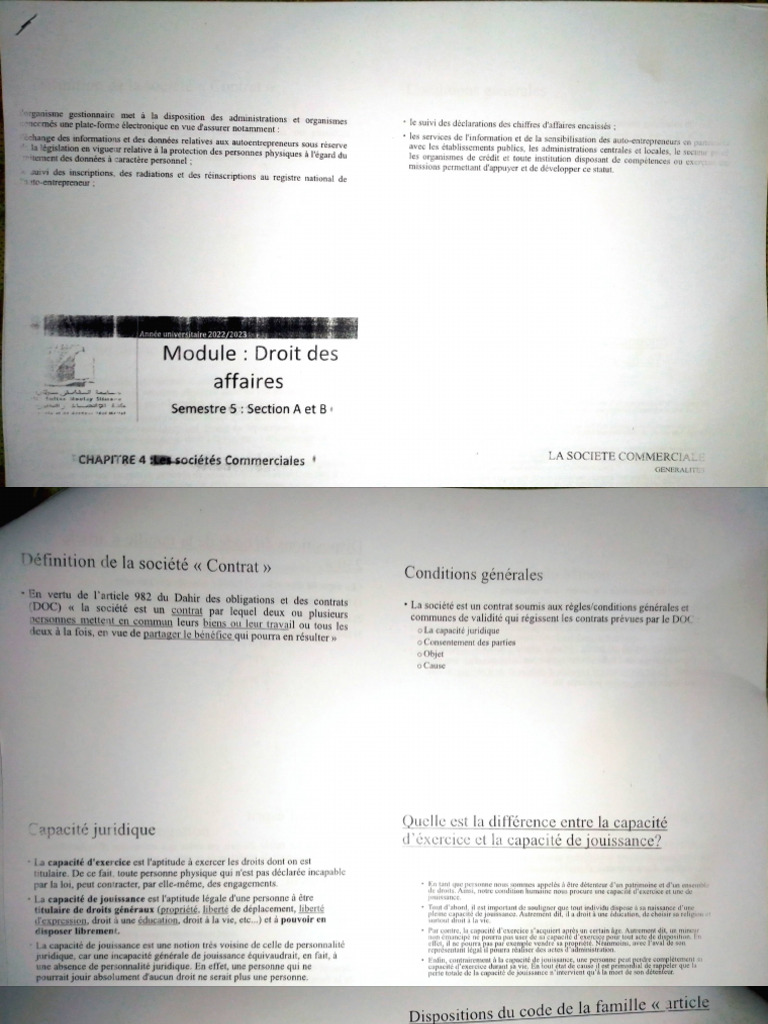 Chapitre 4 Droit S5 | PDF