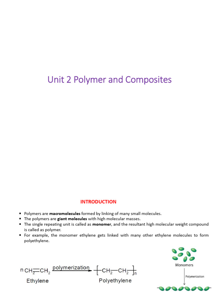 Unit 2 Polymer and Composites | PDF | Composite Material | Polymers