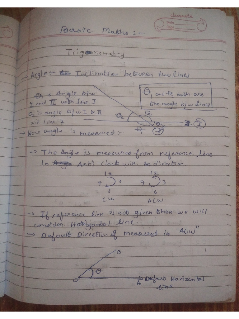 Trignometry - Physics | PDF