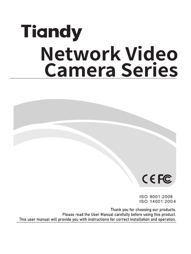 Network Video Camera Series Quick Start Guide | PDF