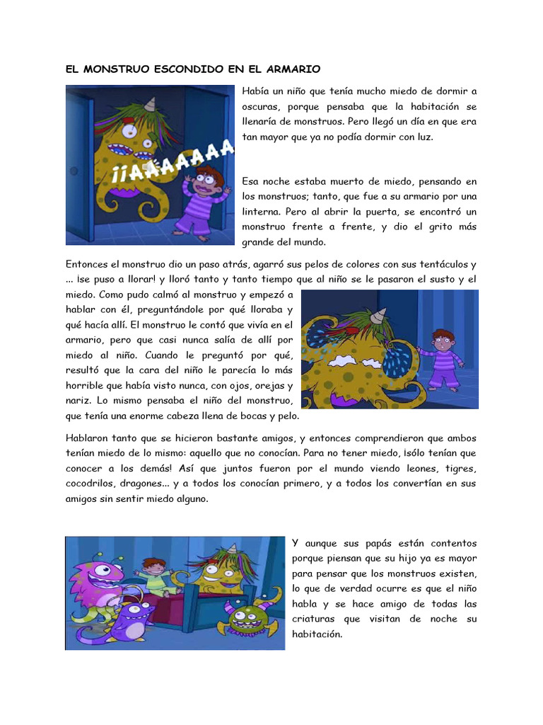 El Monstruo Escondido en El Armario | PDF