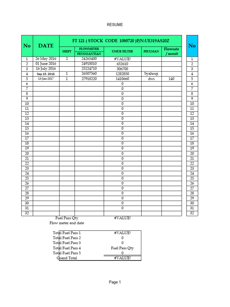 Register Filter New Update | PDF | Flow Measurement | Process Engineering