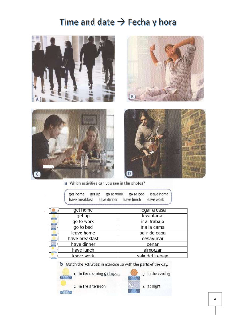 Daily Routine Vocabulary and Questions | PDF