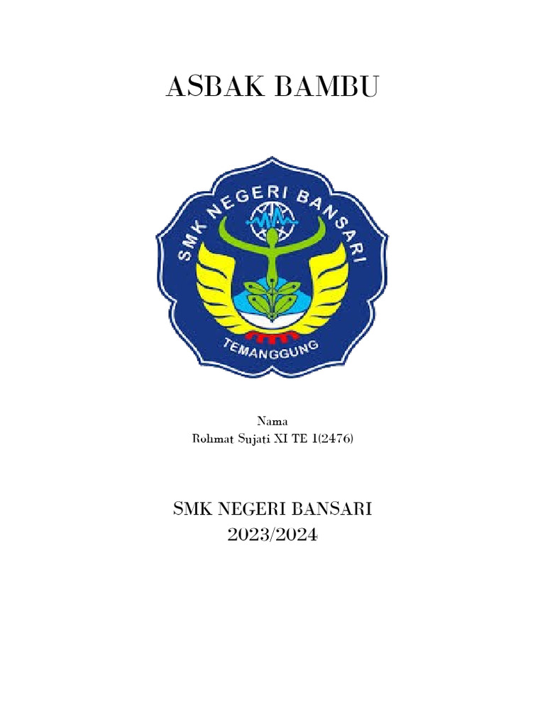 Panduan Membuat Asbak Bambu | PDF