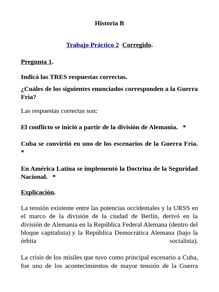 Adultos 2000. Historia B. TP 2 Explicación Paso A Paso. | PDF | Guerra ... Adultos 2000. Historia B. TP 2 Explicación Paso A Paso. | PDF | Guerra ...