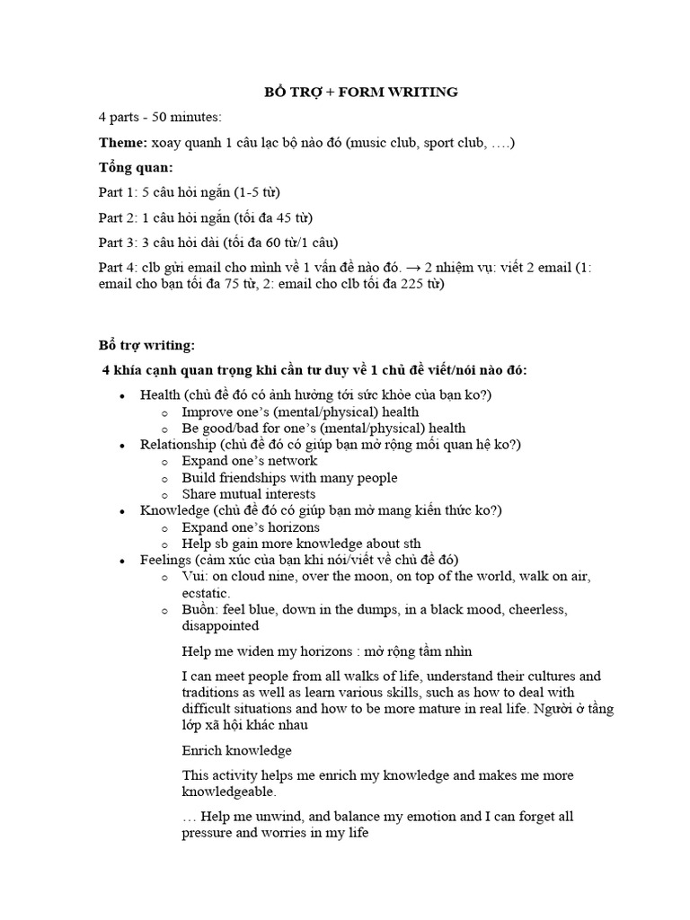 B TR + Form Writing | PDF