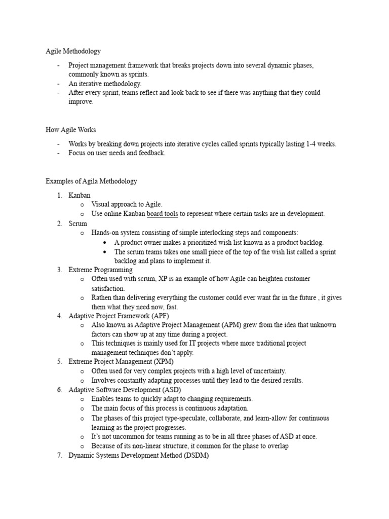 3.1 Agile Methods | PDF | Software Development Process | Agile Software ...