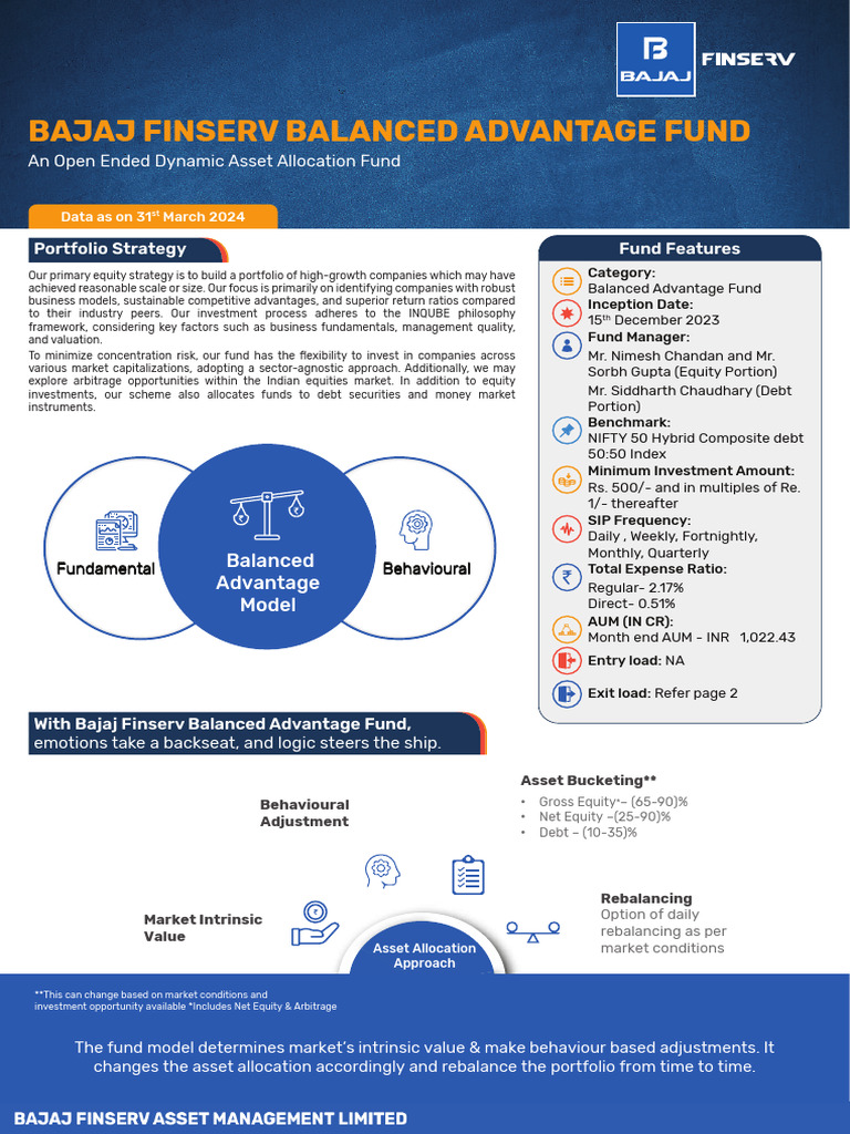 Bajaj Finserv Balanced Advantage Fund Overview | PDF | Bonds (Finance ...