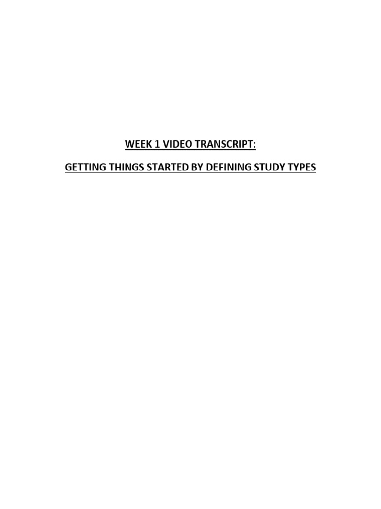 Understanding Clinical Research Transcript | PDF | Pub Med | Statistics
