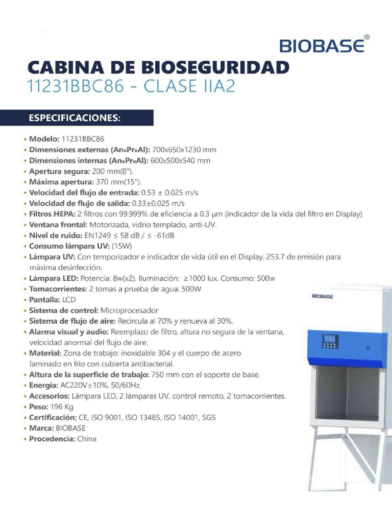 Biobase BBC86 | PDF
