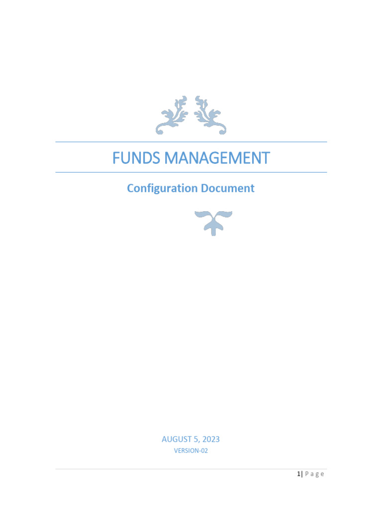Configuration Doc FM | PDF | Budget | Parameter (Computer Programming)