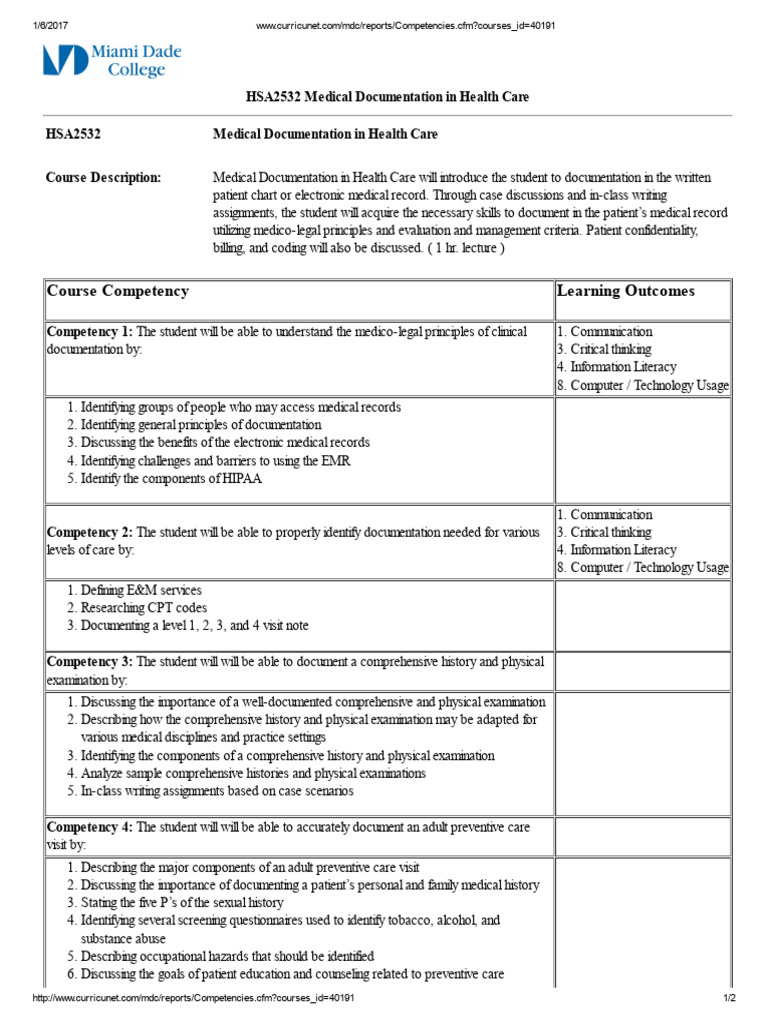 Medical Documentation Course Overview | PDF | Electronic Health Record ...