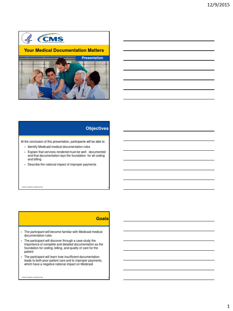 Documentation For Providers Pres Handout 121115 | PDF | Medical ...