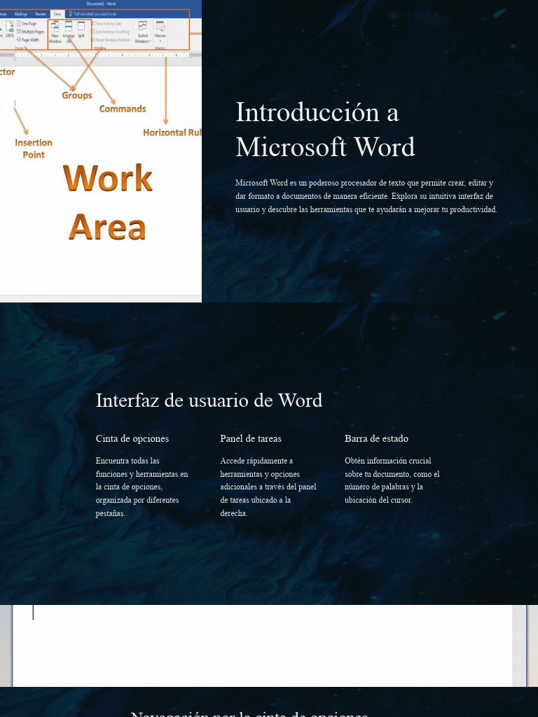 Introduccion A Microsoft Word (Sesión 2) | Descargar gratis PDF | Microsoft Word | Interfaz de ...