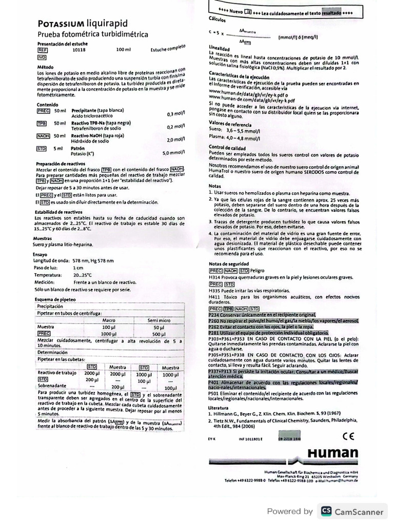 Adlupico - Determinación de Potasio | PDF
