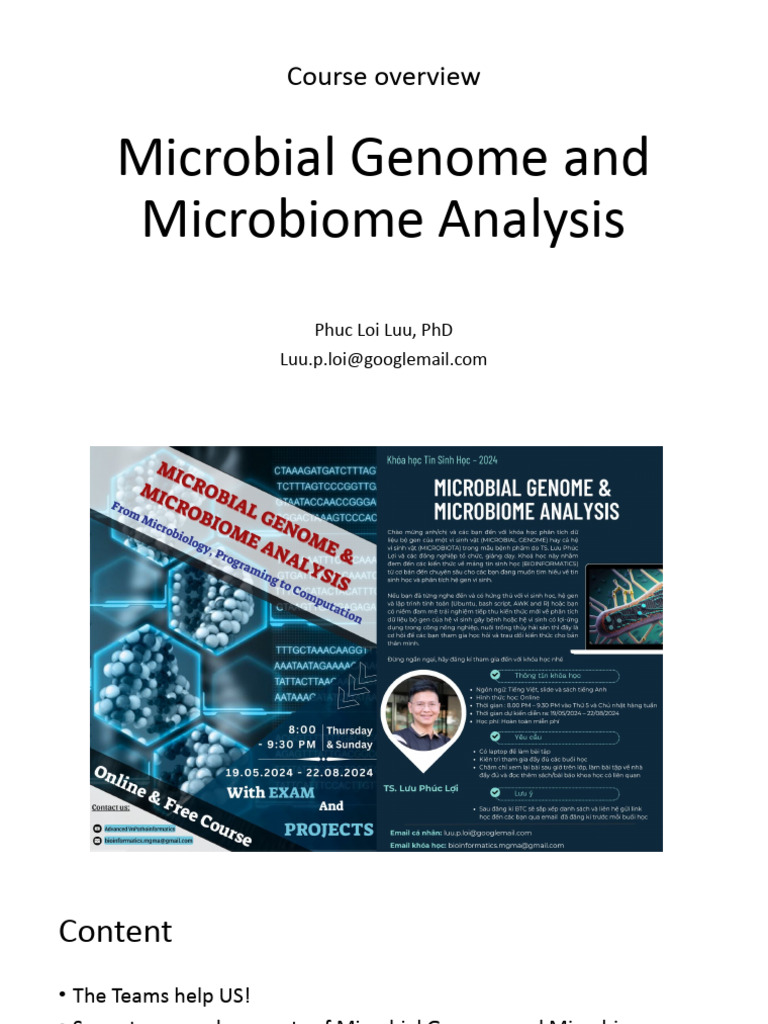 Introduction To Microbial Genome and Microbiome 20240519 | PDF | Whole ...