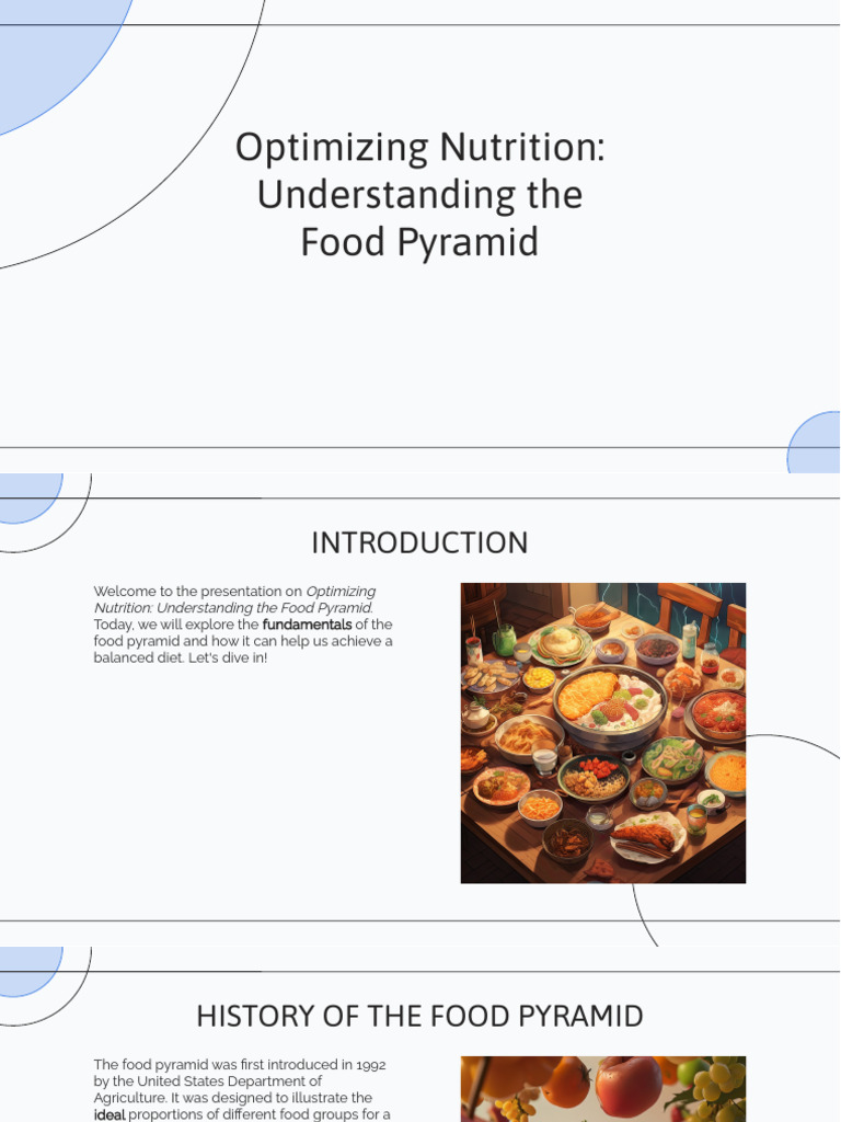 Optimizing Nutrition Understanding-The-Food-Pyramid | PDF