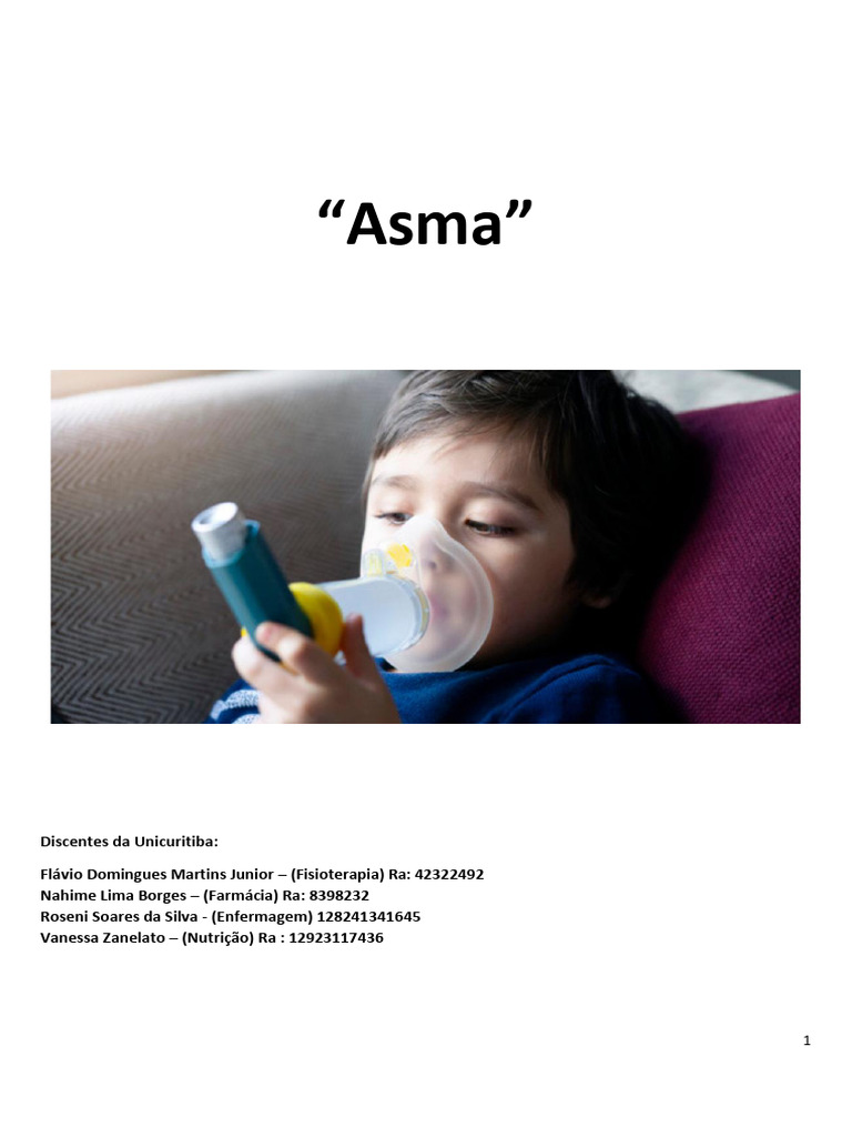 Asma 1 | PDF | Asma | Remédio