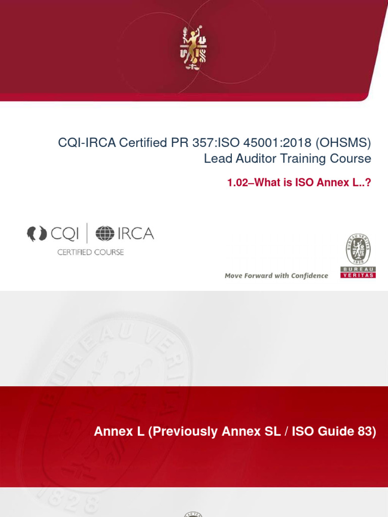 1.02.what Is ISO Annex L | PDF | Internal Audit | Risk
